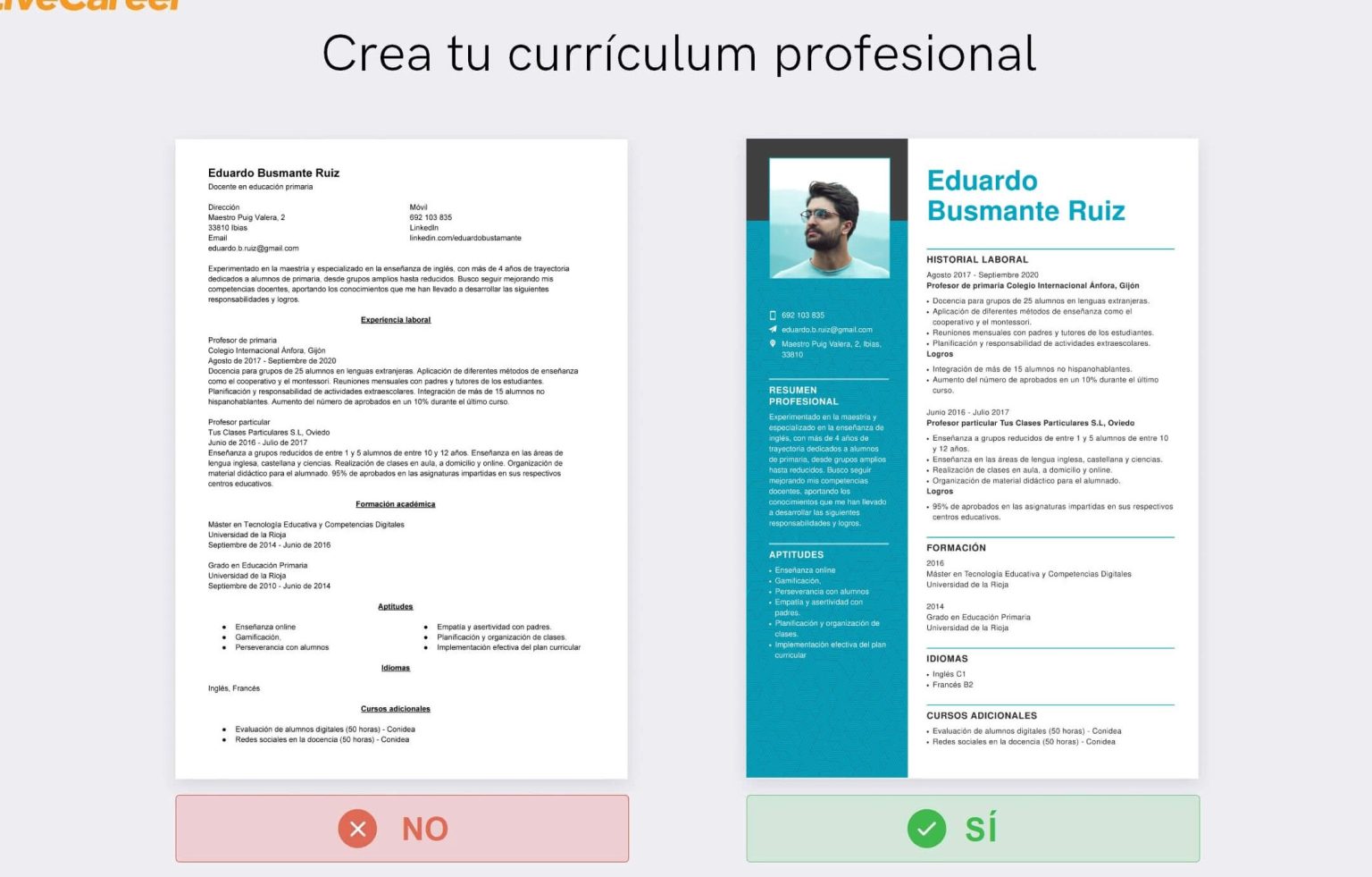 Cómo elaborar un curriculum vitae efectivo para un pedagogo