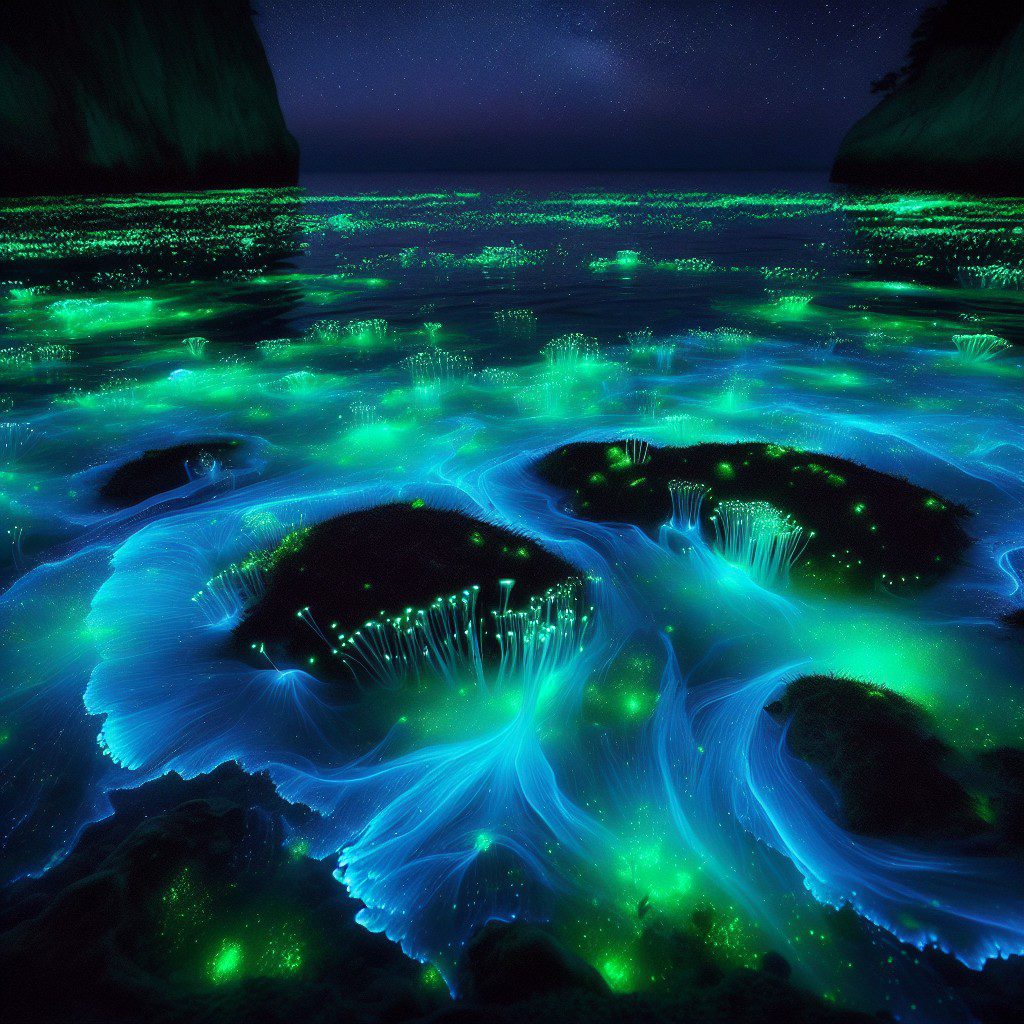 Qué es la bioluminiscencia en el mar y cómo se produce